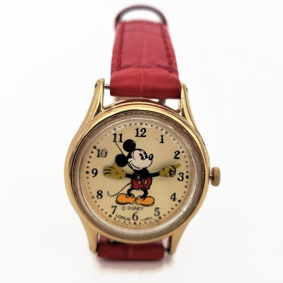 Disney | Accessories | Vintage Disney Mickey Mouse Wrist Watch Lorus ...
